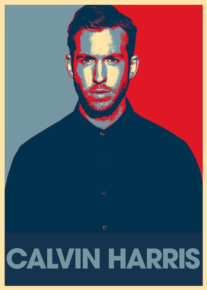 'Calvin Harris' Poster, picture, metal print, paint by Cantrell ...