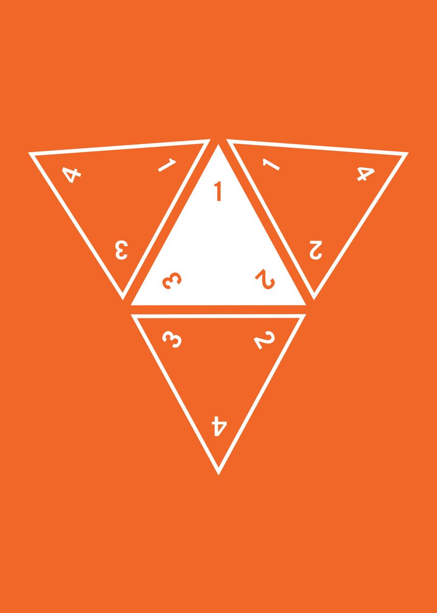 'Orange Unrolled D4' Poster, picture, metal print, paint by Clark ...