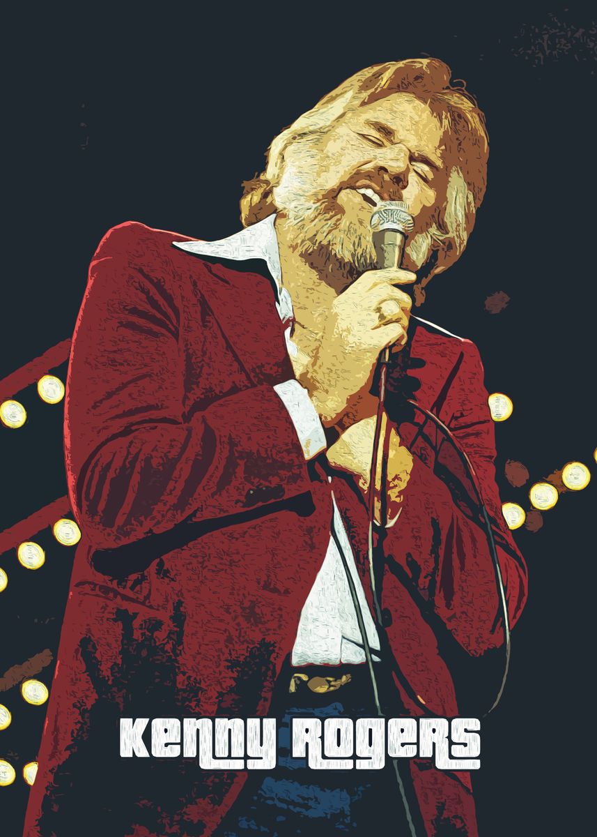 'Kenny Rogers' Poster by Dillon Holden | Displate