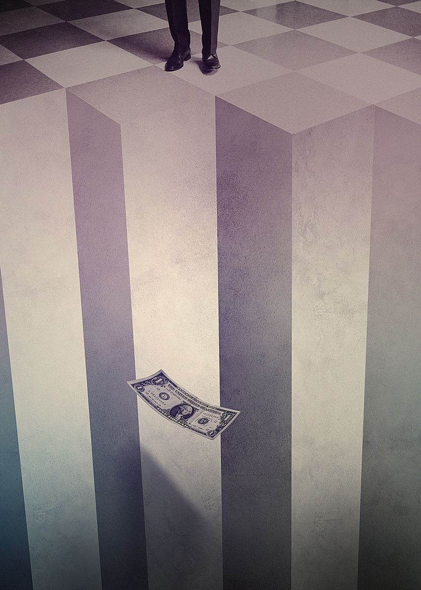 'One step' Poster, picture, metal print, paint by Patryk Andrzejewski ...