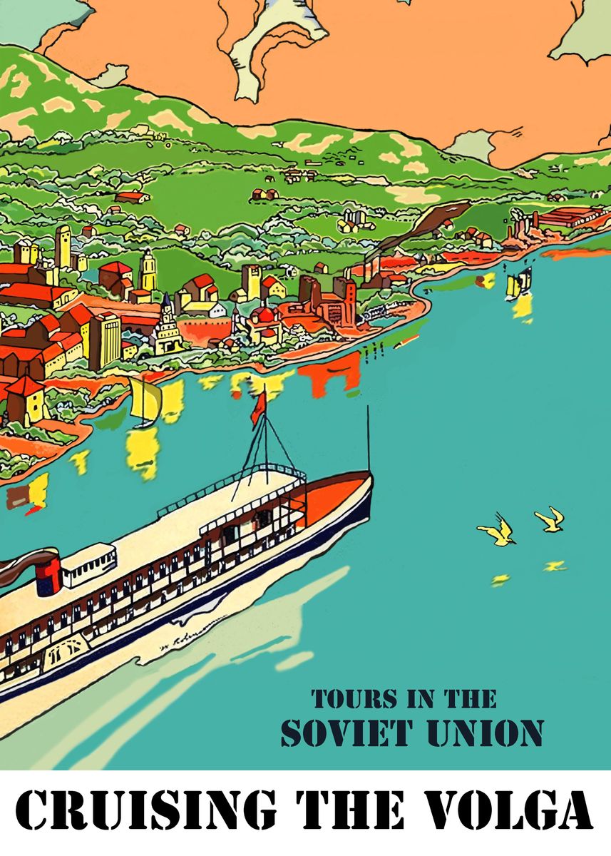 'Cruising the Volga' Poster, picture, metal print, paint by Long Shot ...