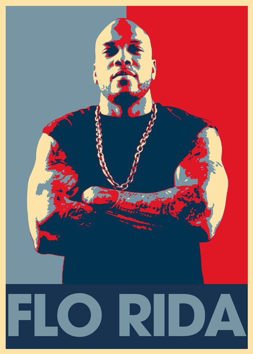 ' Flo Rida' Poster, picture, metal print, paint by Cantrell Griffith ...