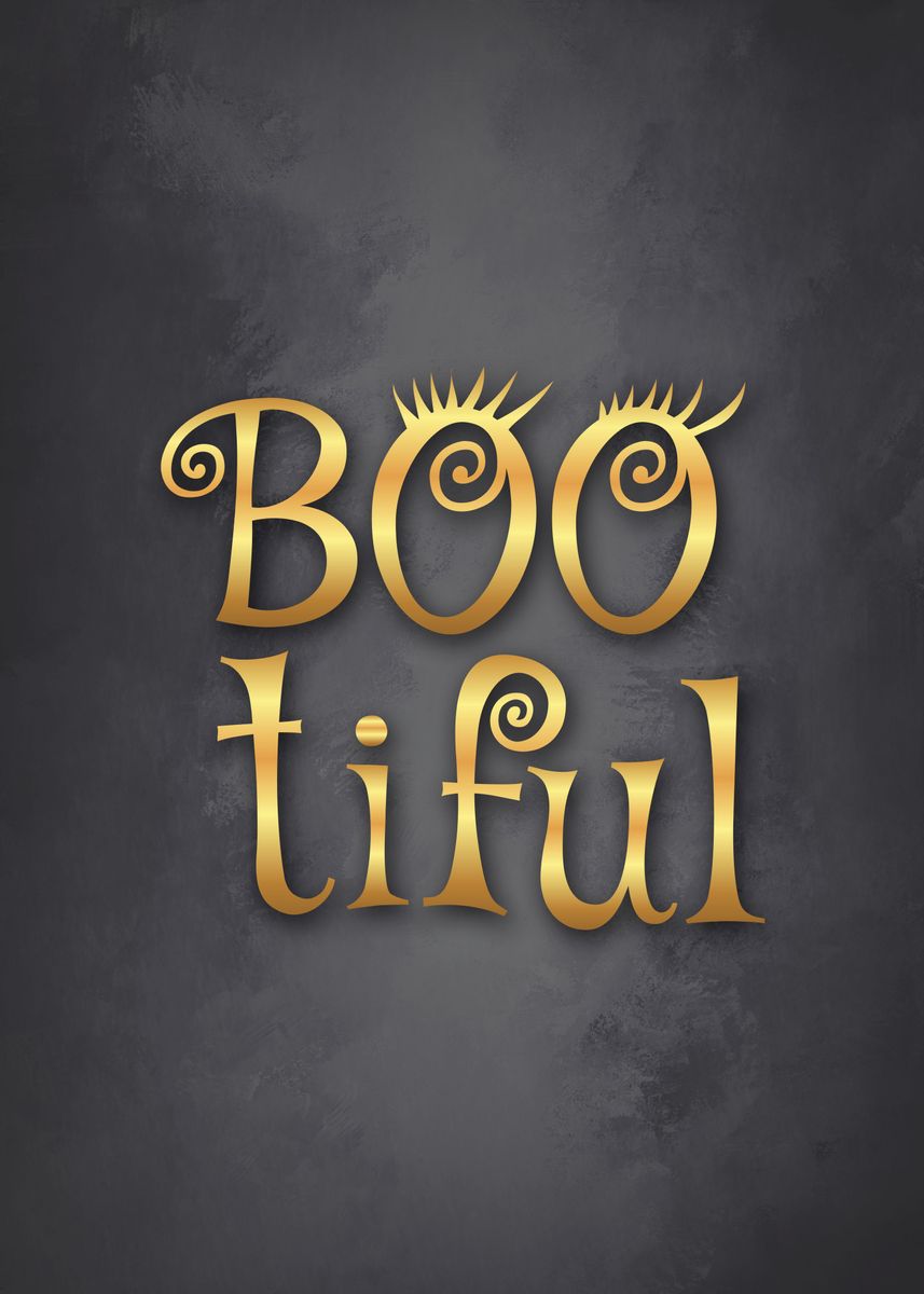 'Happy Halloween Bootiful ' Poster, picture, metal print, paint by ...