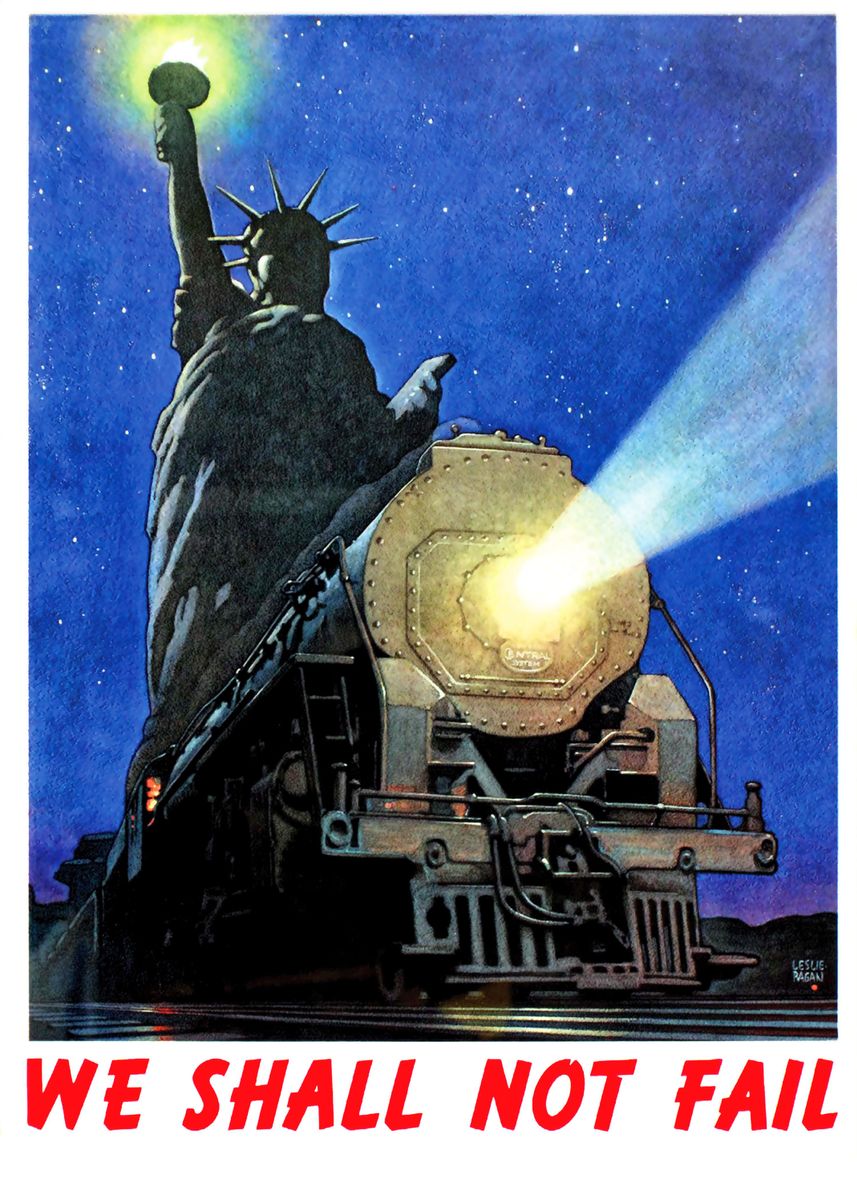 'We shall not fail' Poster, picture, metal print, paint by Long Shot ...