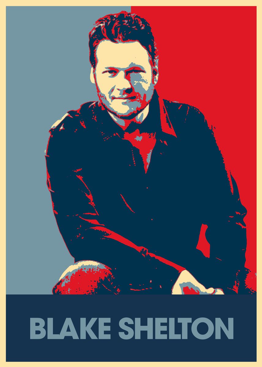 'Blake Shelton' Poster, picture, metal print, paint by Cantrell ...