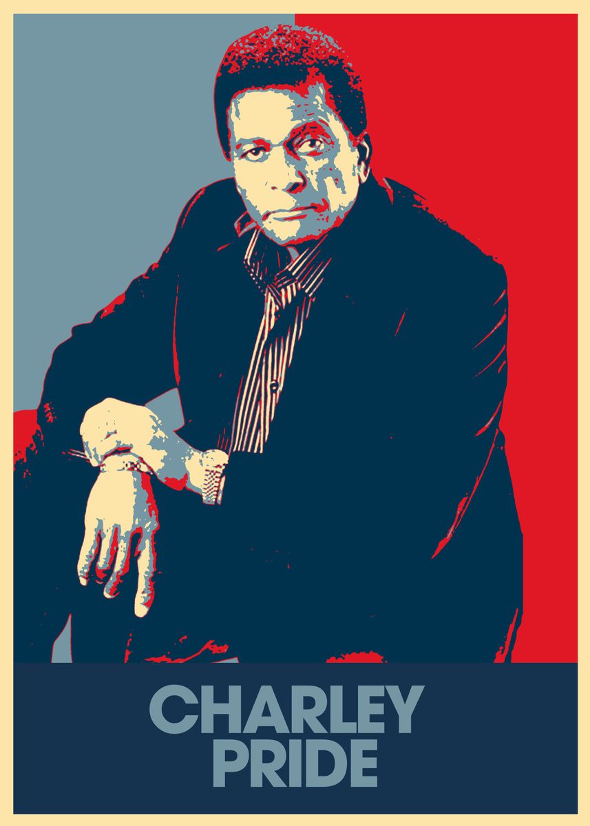 ' Charley Pride' Poster, picture, metal print, paint by Cantrell ...