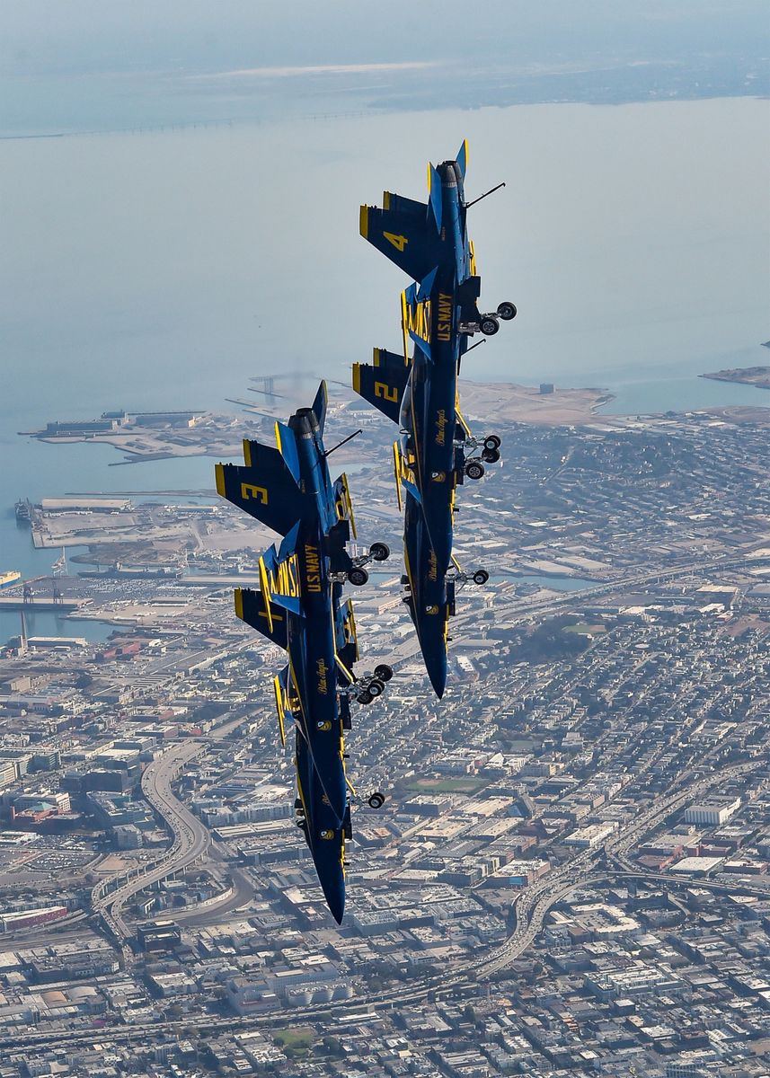 'Blue Angels' Poster, picture, metal print, paint by Conceptual ...