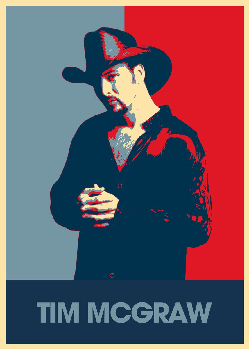 'Tim McGraw' Poster, picture, metal print, paint by Cantrell Griffith ...