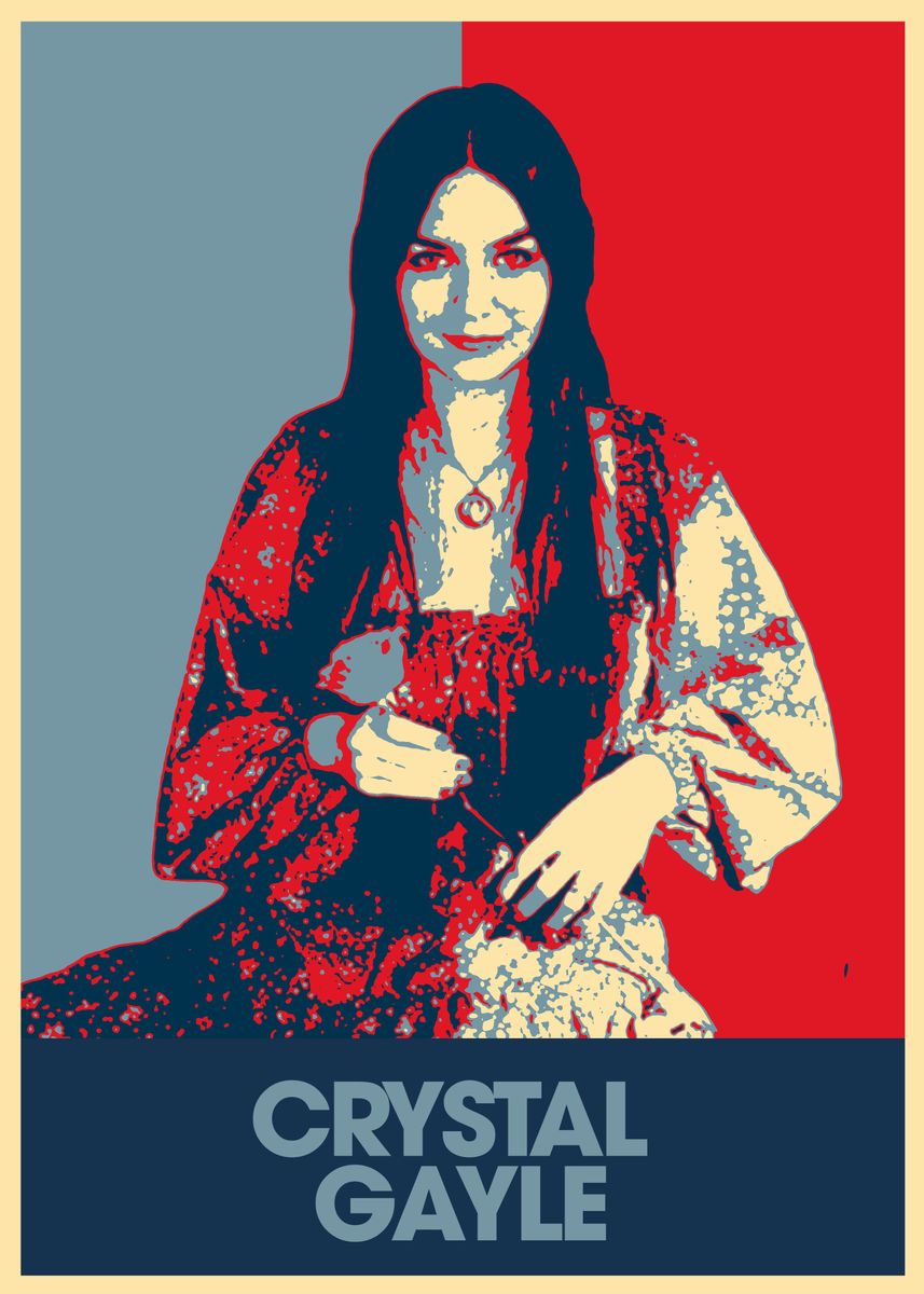 'Crystal Gayle' Poster, picture, metal print, paint by Cantrell ...