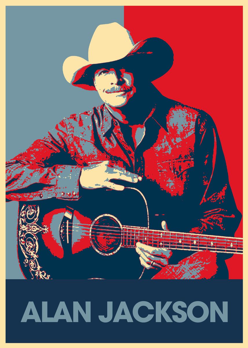 'Alan Jackson' Poster by Cantrell Griffith | Displate