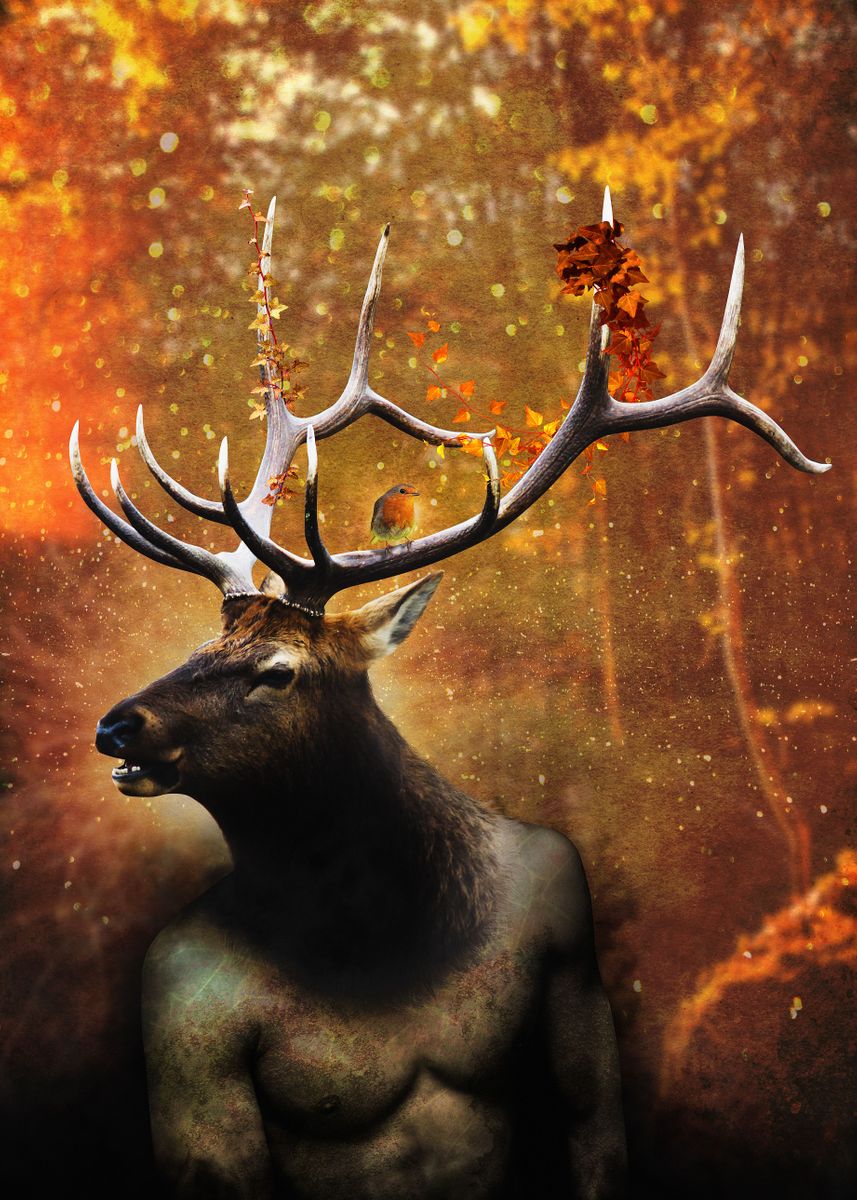 'Deer' Poster by Patryk Andrzejewski | Displate