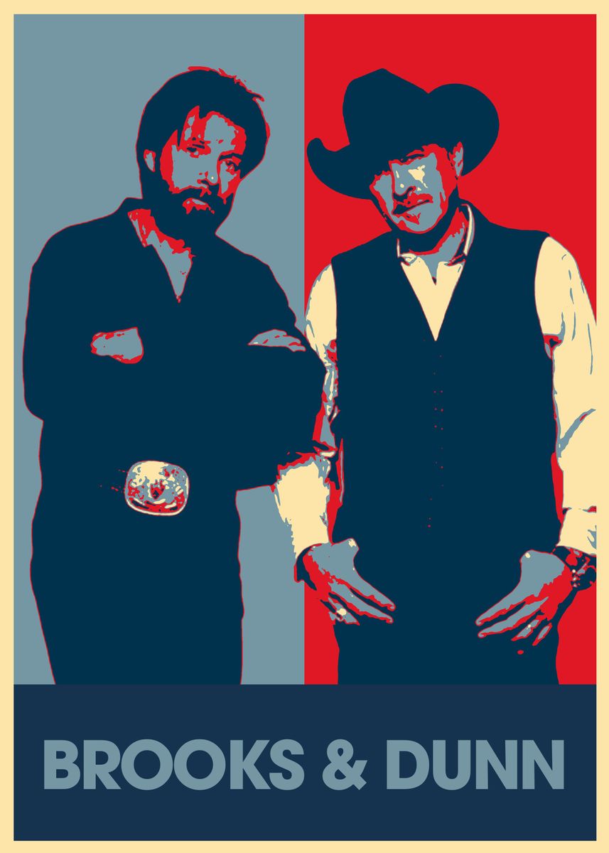 ' Brooks and Dunn' Poster, picture, metal print, paint by Cantrell ...