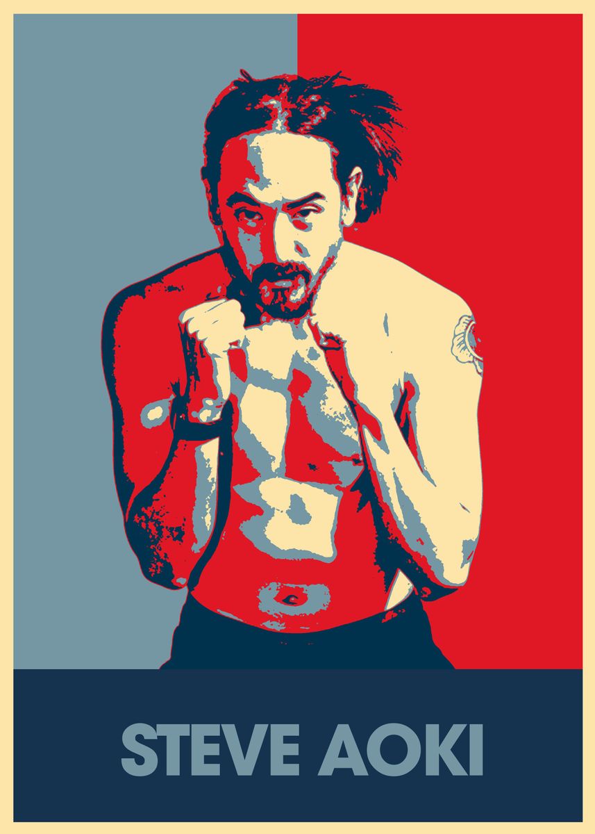 'Steve Aoki' Poster by Cantrell Griffith | Displate