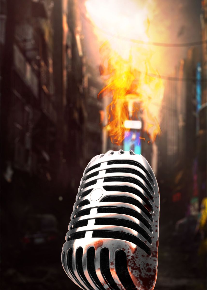 'Sing Against to Apocalypse' Poster, picture, metal print, paint by Ali ...