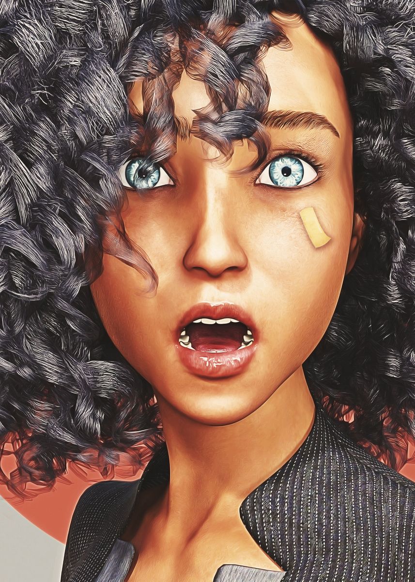 'Yuka' Poster, picture, metal print, paint by Romain Bonnet | Displate