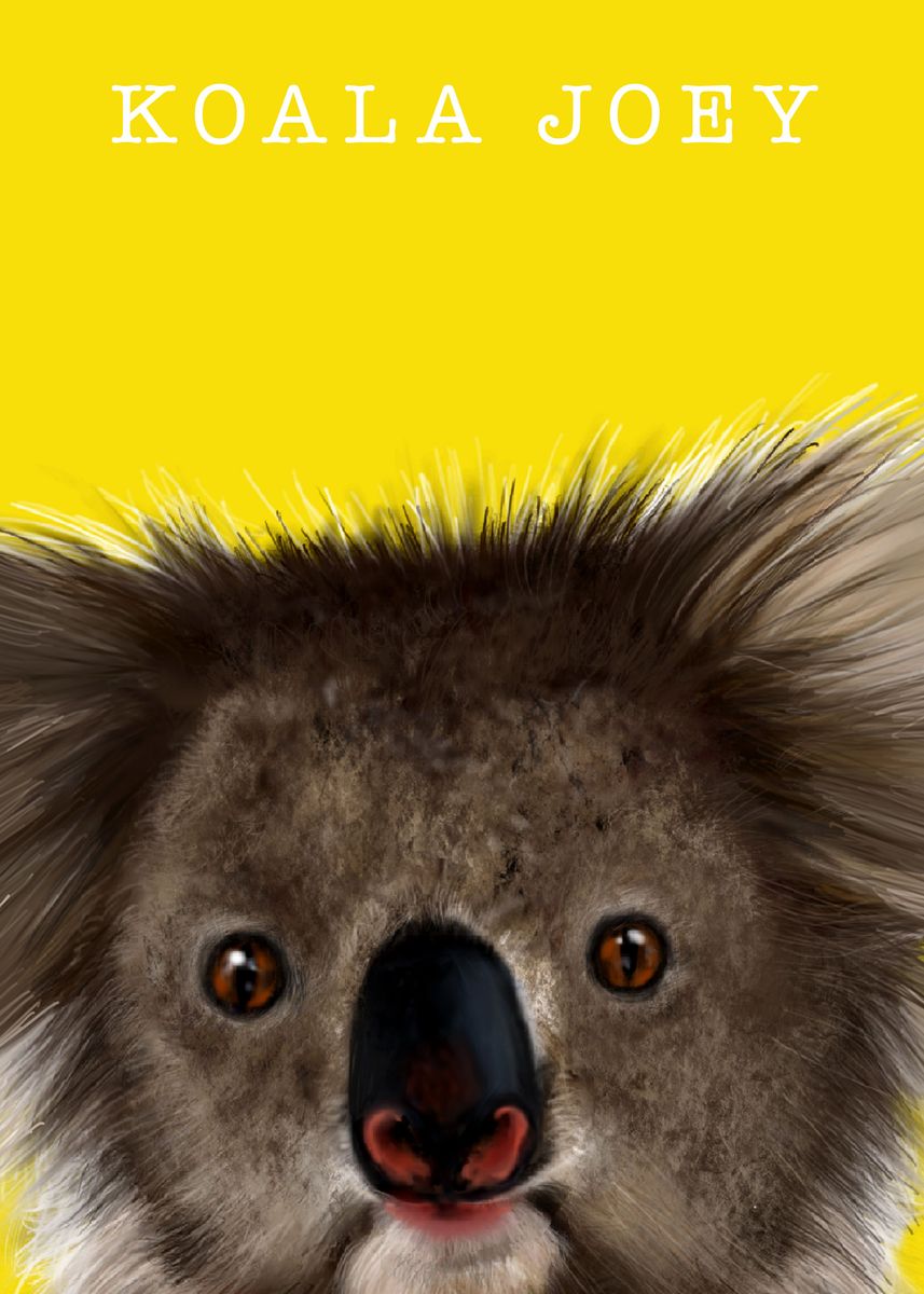 'Koala Joey' Poster, picture, metal print, paint by Stan Rimbas | Displate