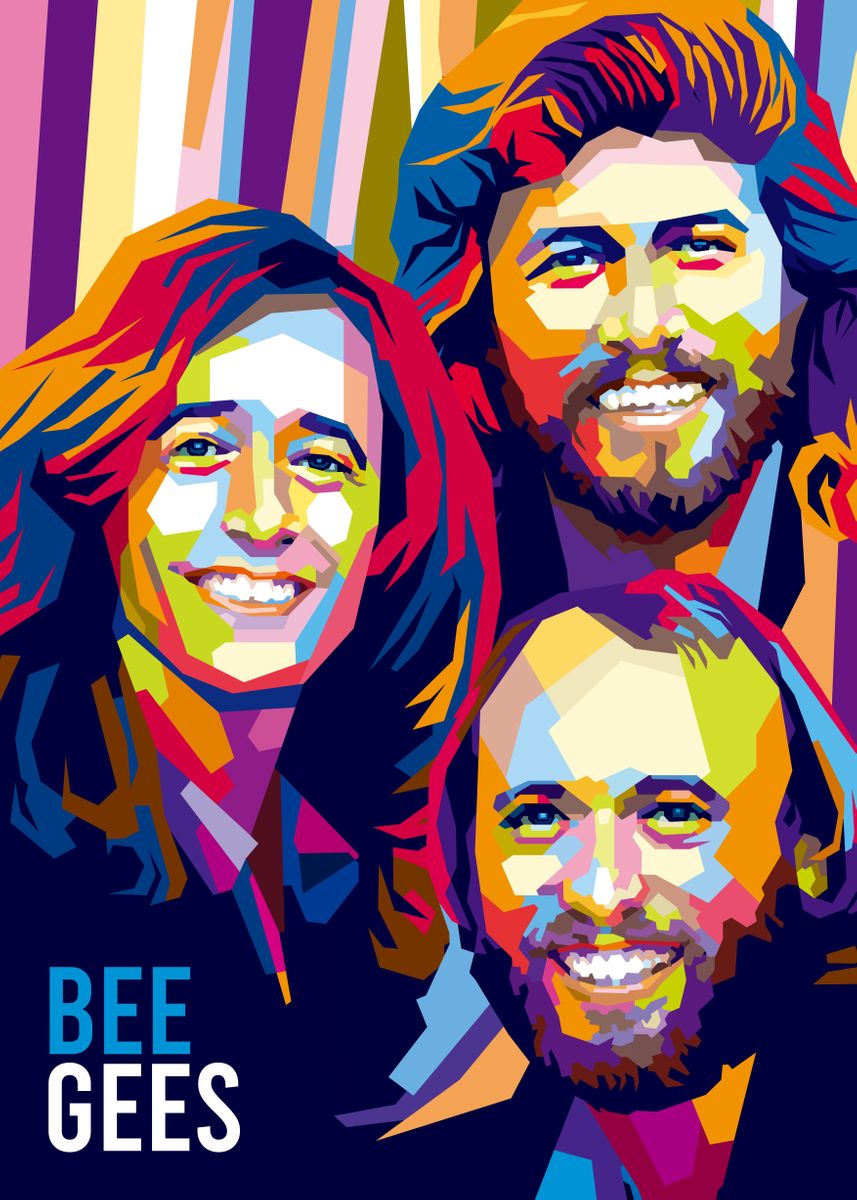 'Bee Gees Poster' Poster by Benna Nugraha | Displate