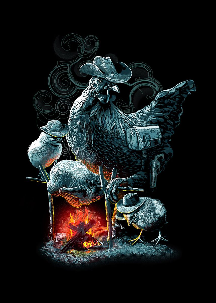 'CANNIBAL' Poster, picture, metal print, paint by adamlawless | Displate