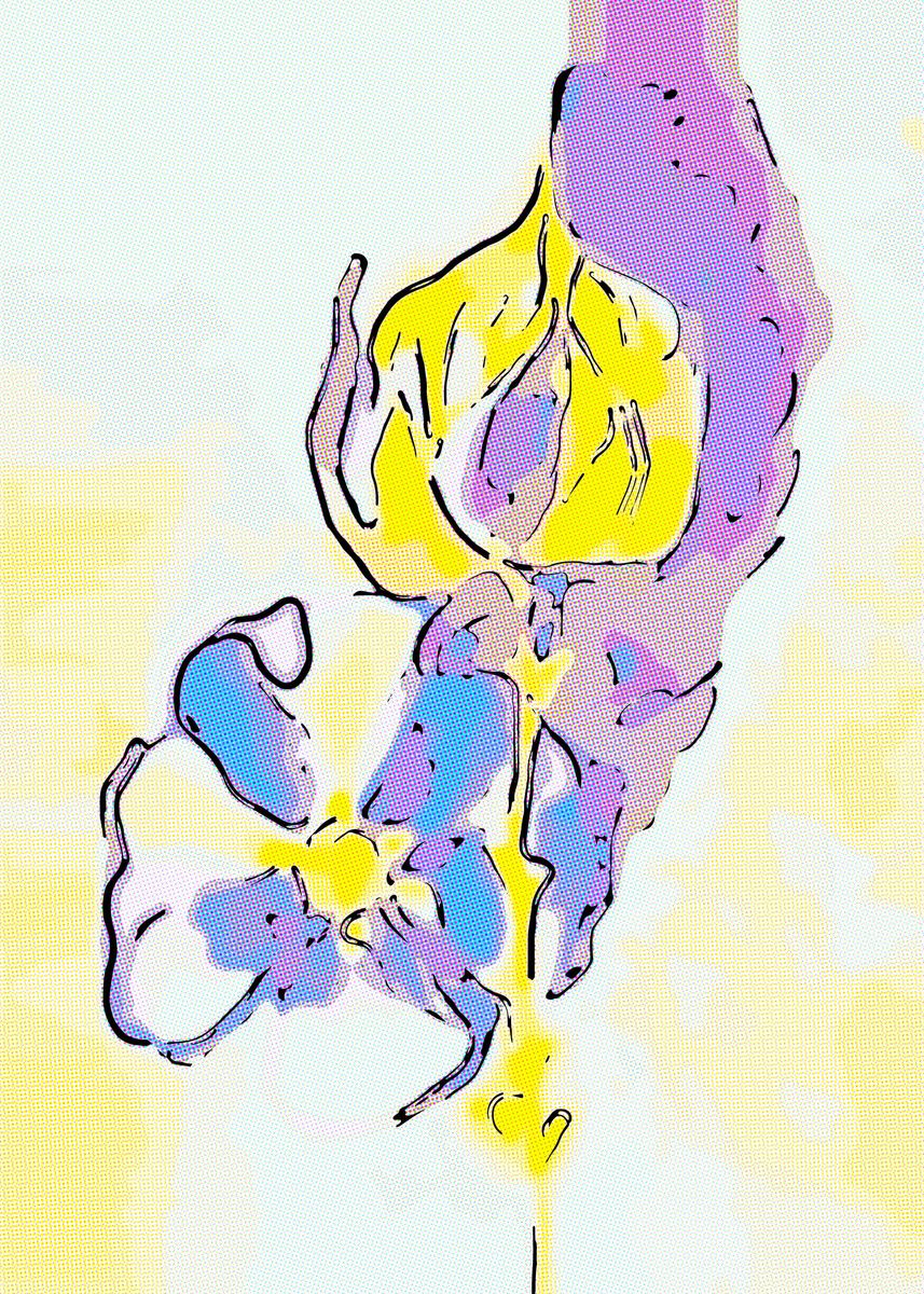 'Linen' Poster, picture, metal print, paint by Natalia Stahl | Displate