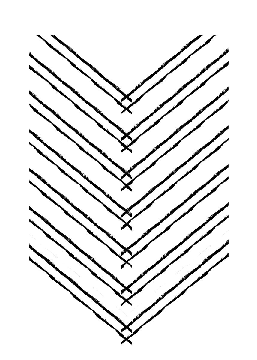 'Chevron Line Art Design' Poster, picture, metal print, paint by Melody ...