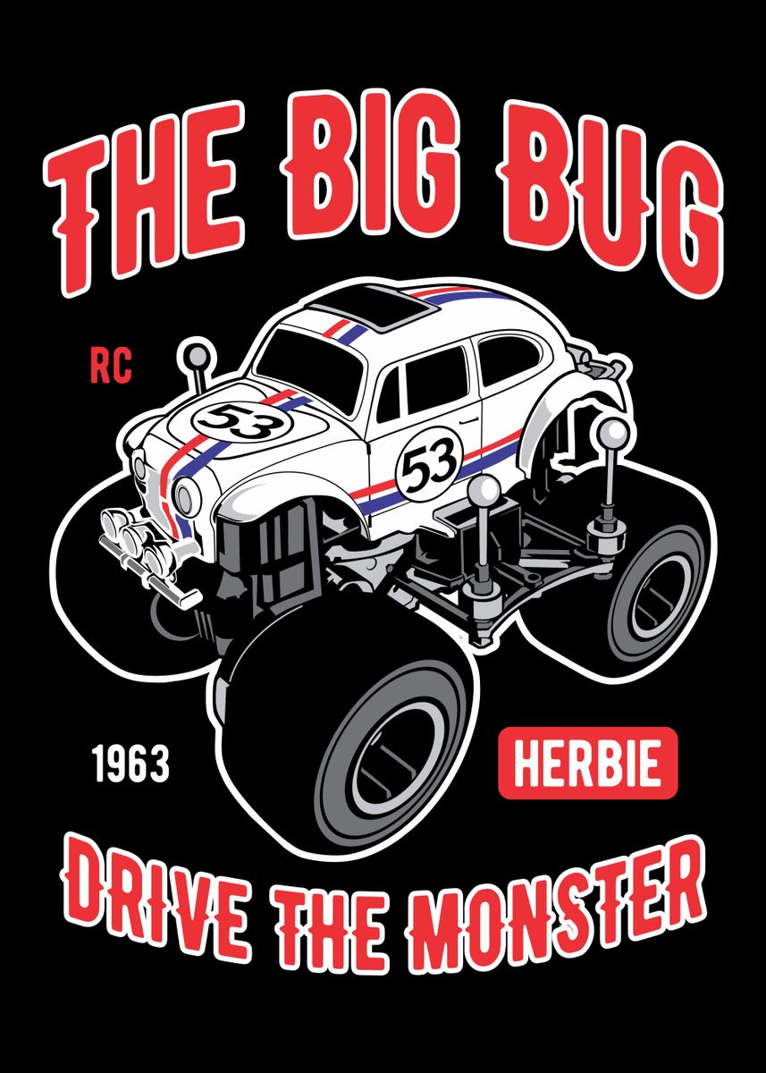 'The Big Bug' Poster, picture, metal print, paint by Posterlicious ...