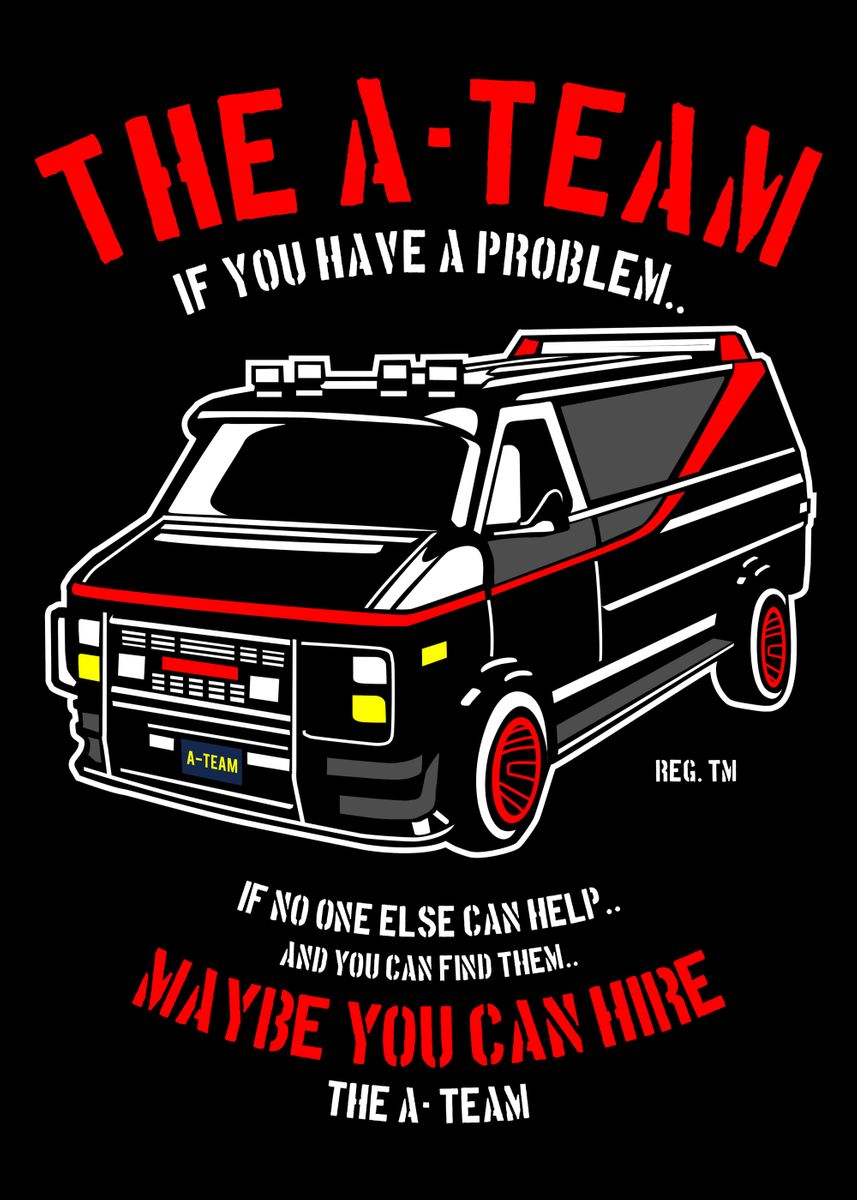 'The A Team' Poster, picture, metal print, paint by Posterlicious ...