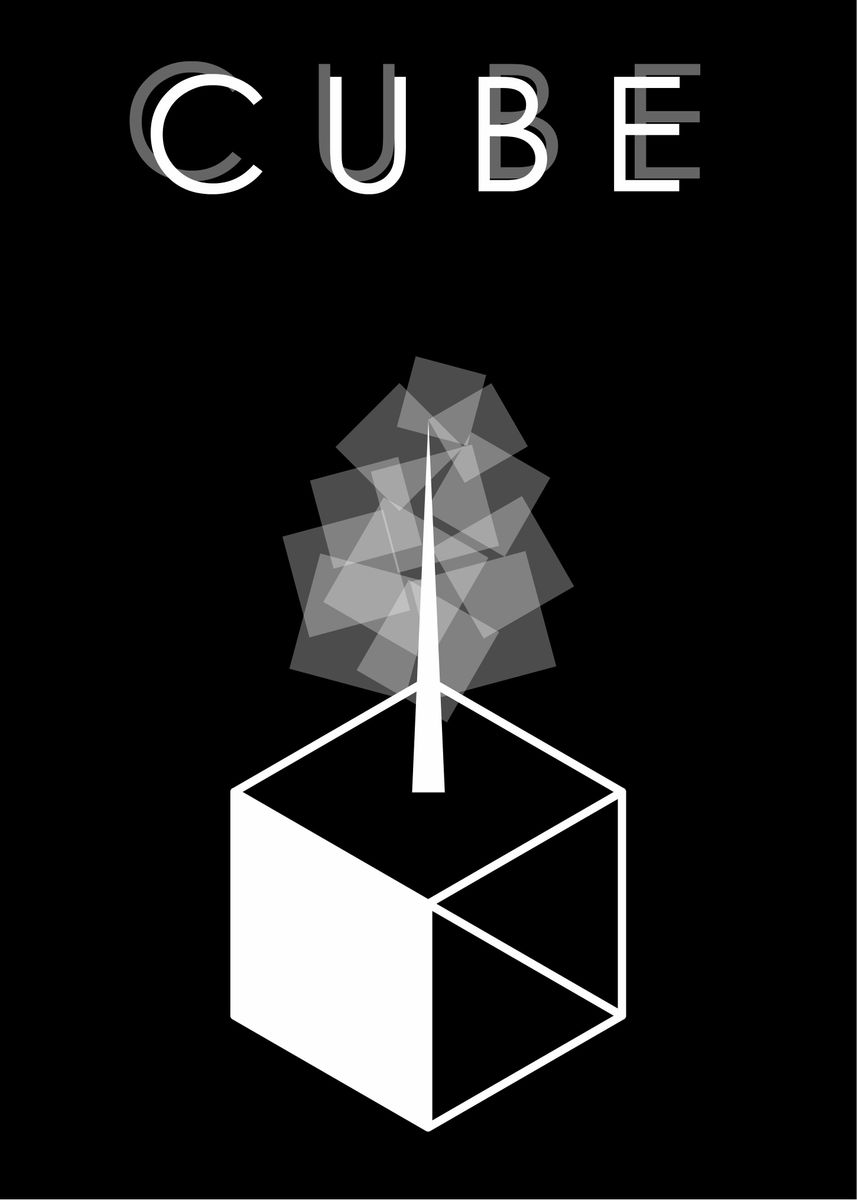 'the CUBE' Poster, picture, metal print, paint by Memo2007Ultra | Displate