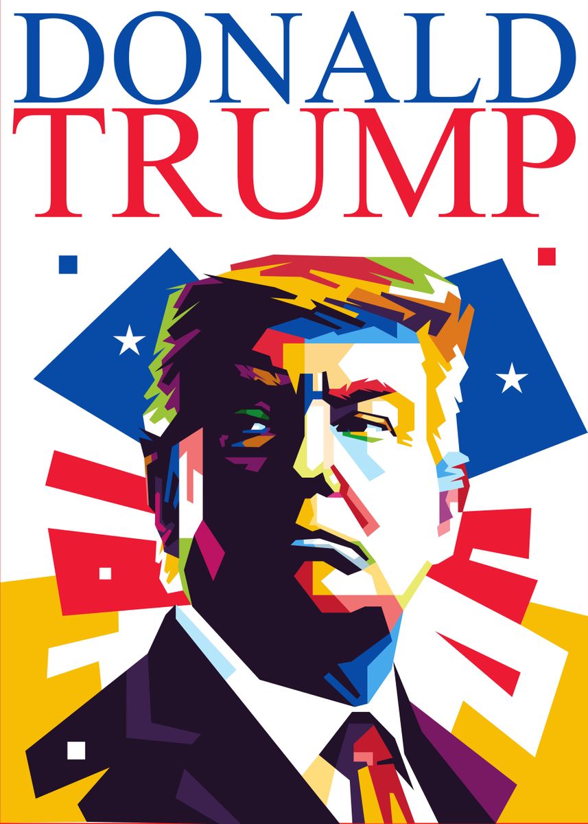'Donald Trump' Poster, picture, metal print, paint by Robby Fathur ...