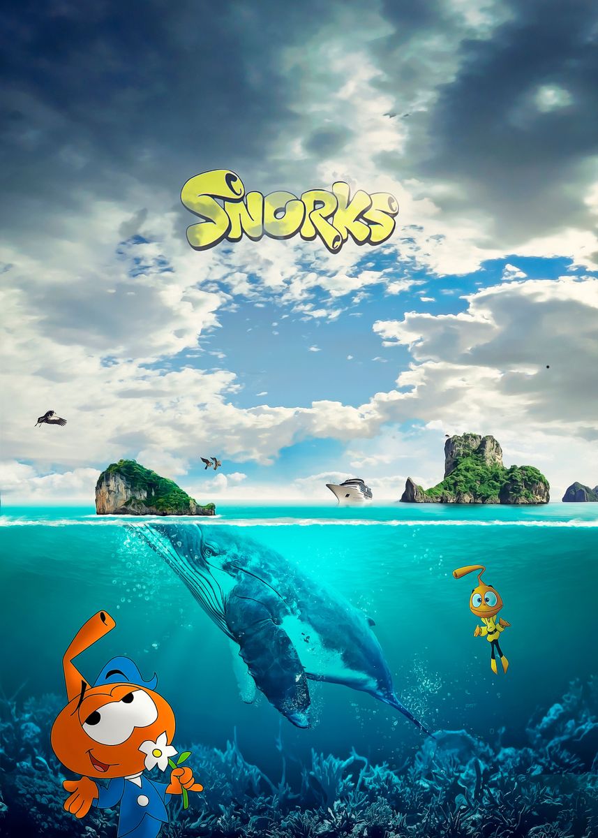 'CARTOON Snorks' Poster, picture, metal print, paint by Uros Piculin ...