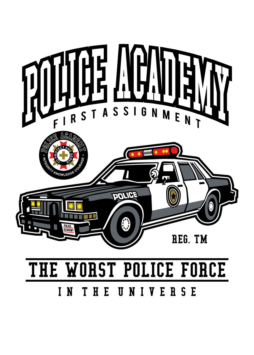 'Police Academy' Poster, picture, metal print, paint by Posterlicious ...