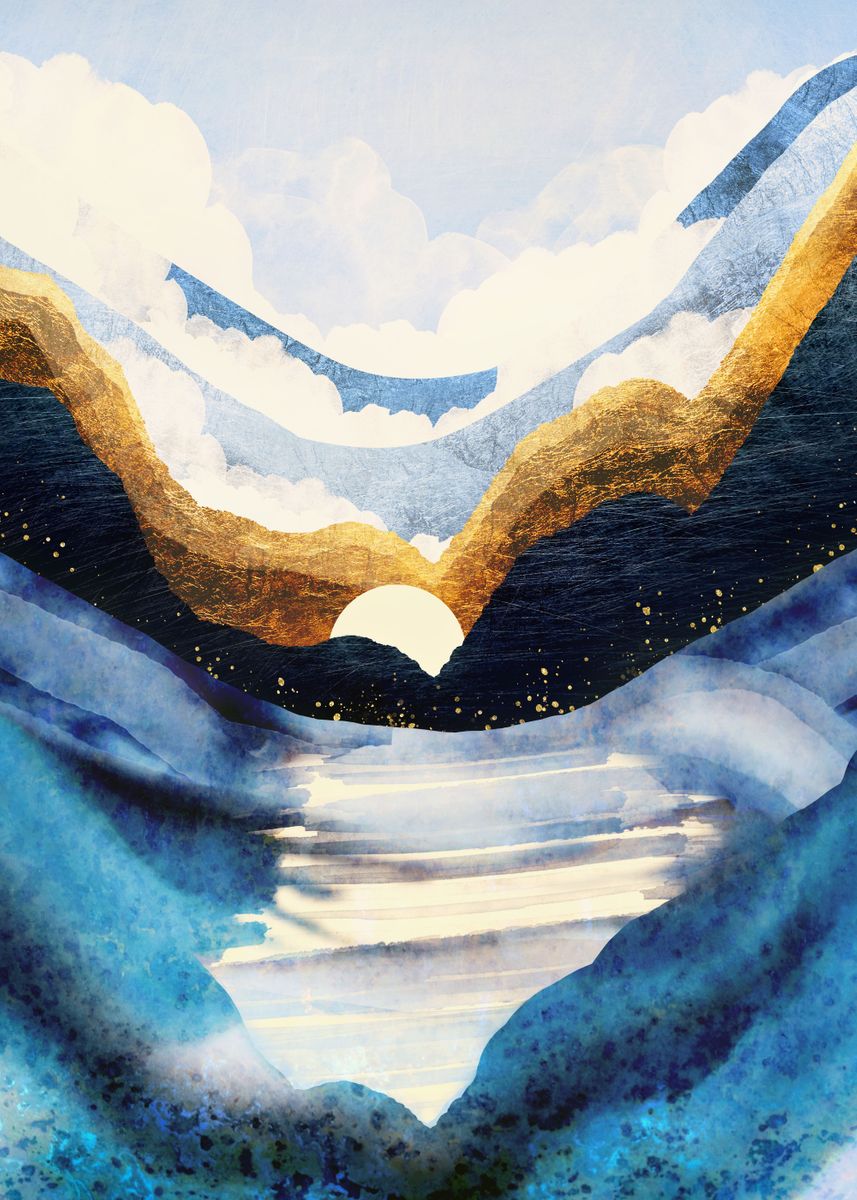 'Sunrise' Poster, picture, metal print, paint by SpaceFrog Designs ...