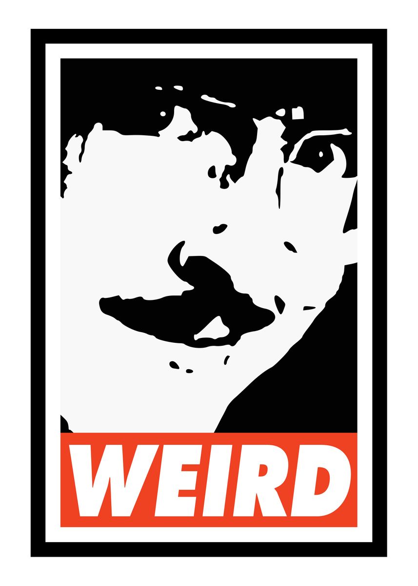 'Weird' Poster, picture, metal print, paint by Filip Hellman | Displate