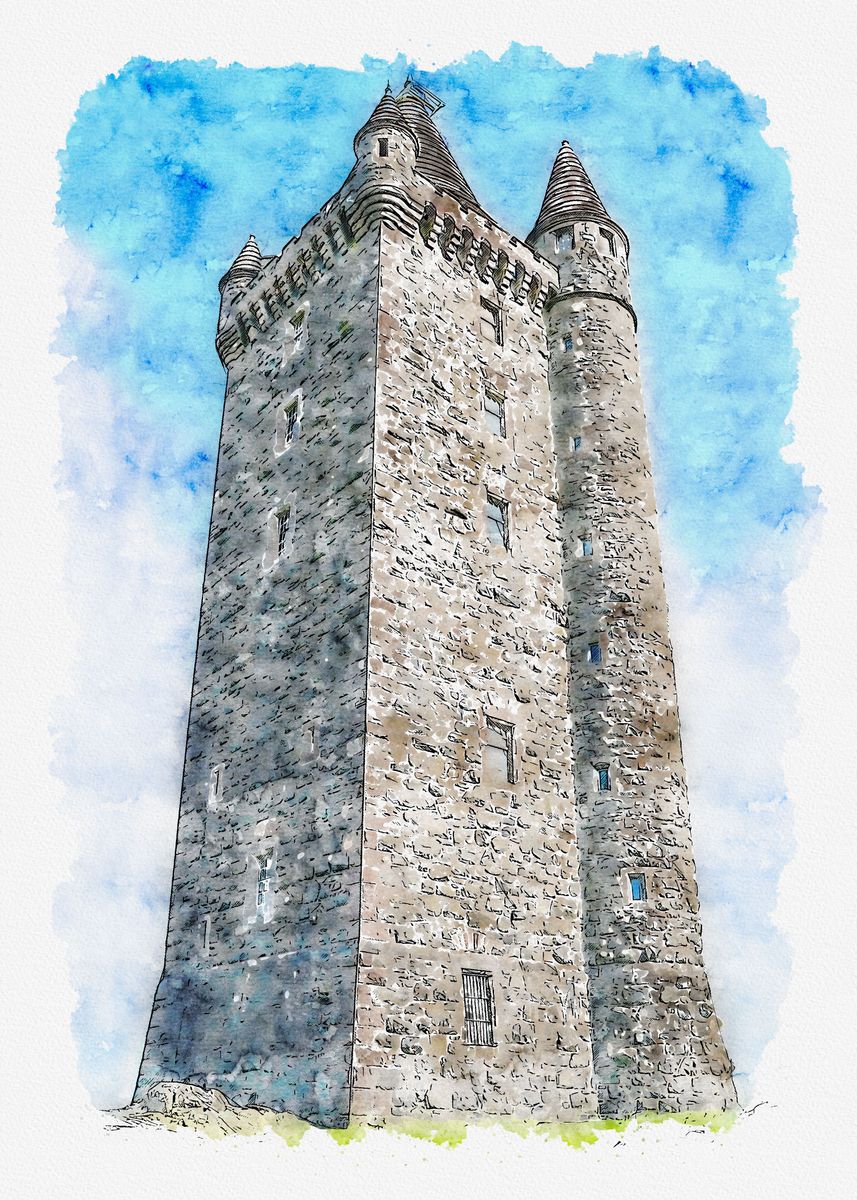 'The Tower' Poster, picture, metal print, paint by Leviosa Workshop ...