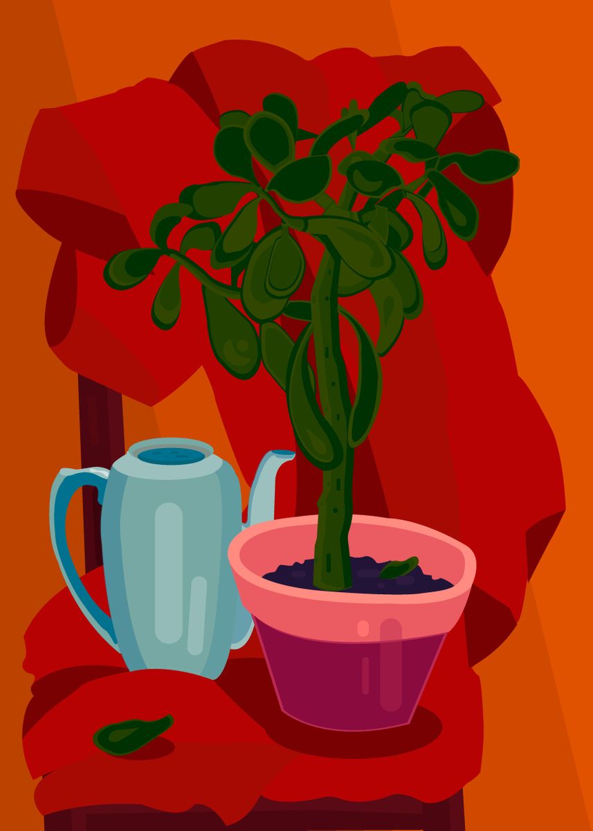 'Money tree' Poster, picture, metal print, paint by Alina Artemenko ...