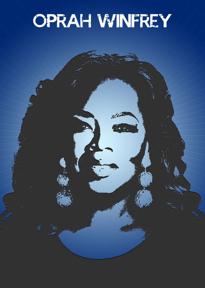 'Oprah Winfrey' Poster, picture, metal print, paint by Anxhela Sufa ...