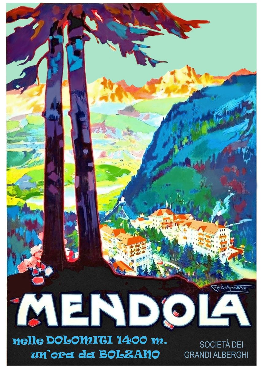 'Mendola' Poster, picture, metal print, paint by Long Shot | Displate