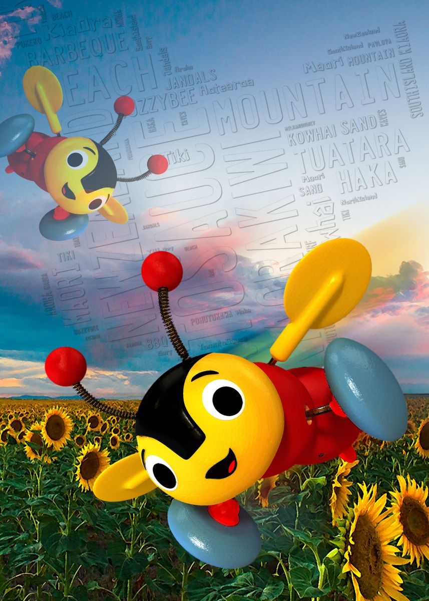 'Buzzy Bee Portrait' Poster by PaulSkin Nickson | Displate