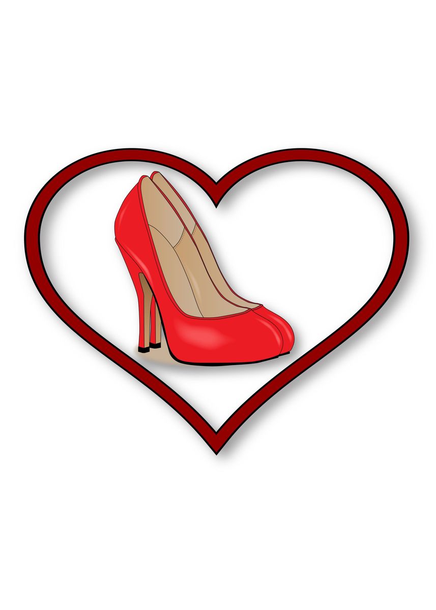 'Love Shoes' Poster, picture, metal print, paint by HomeStead Digital ...