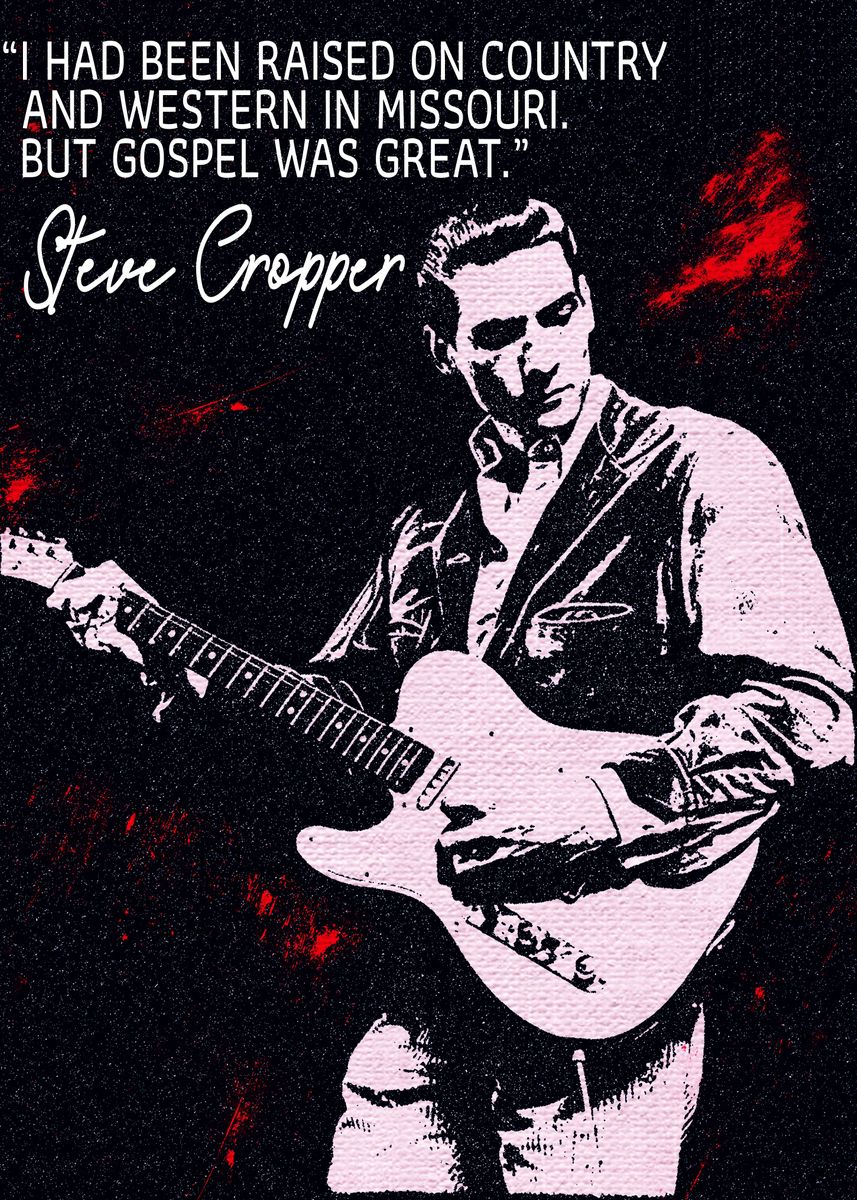 'Steve Cropper' Poster, picture, metal print, paint by TI KI | Displate