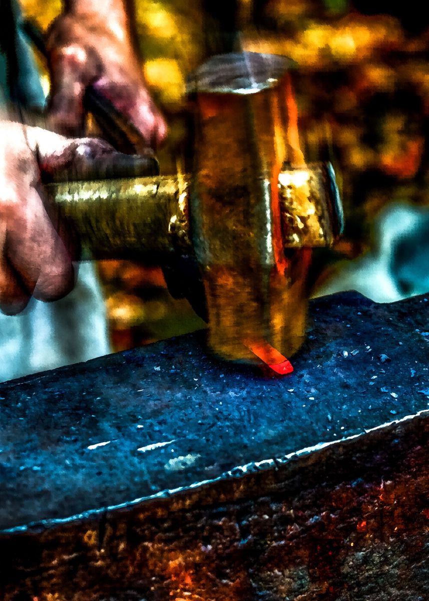 'Strike The Iron' Poster, picture, metal print, paint by Art Ofphotos ...