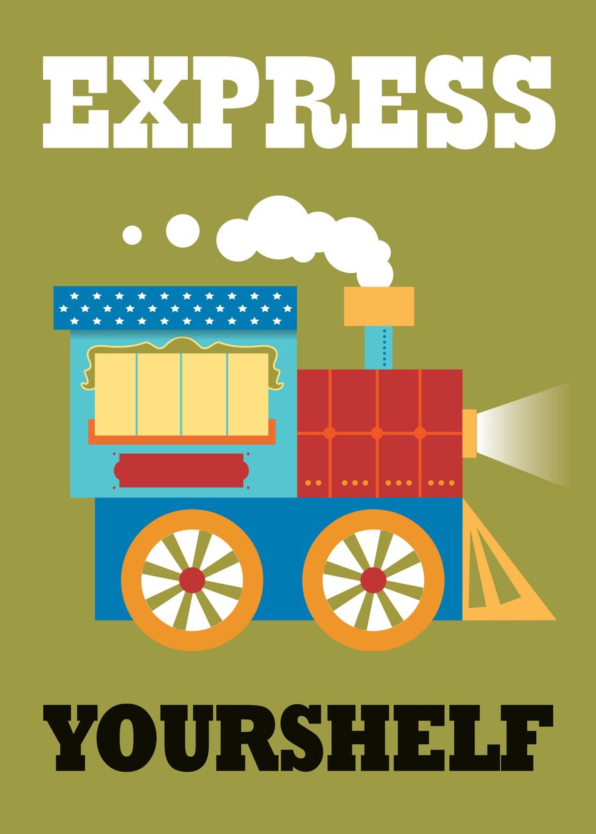 'EXPRESS YOURSHELF' Poster, picture, metal print, paint by QUAS1MODO ...