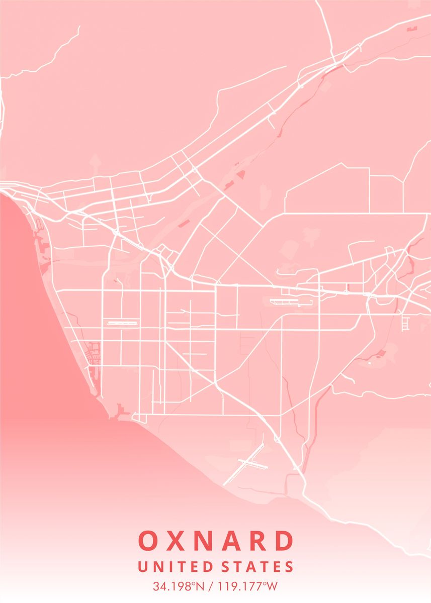 'Oxnard California' Poster by Merah Djoeang | Displate