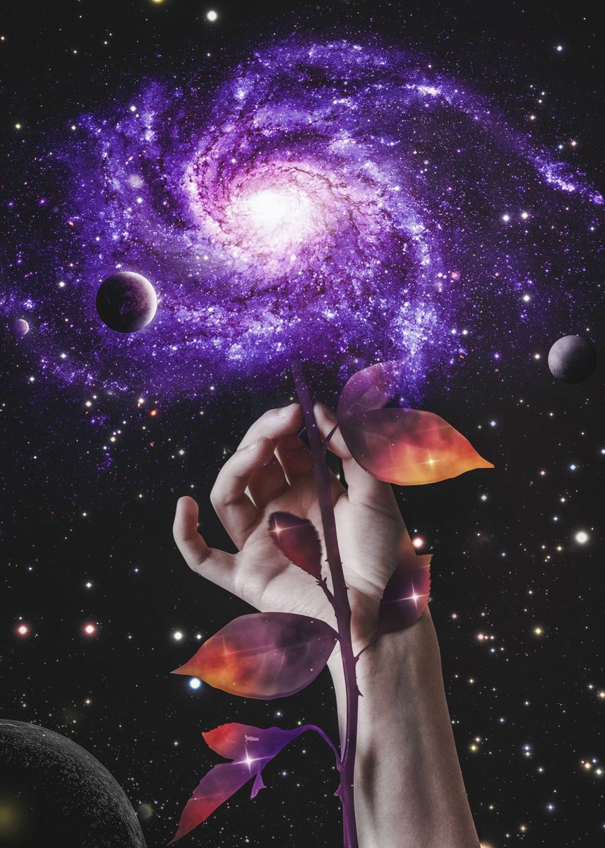 'Galaxy Flower' Poster by Oleg S... | Displate
