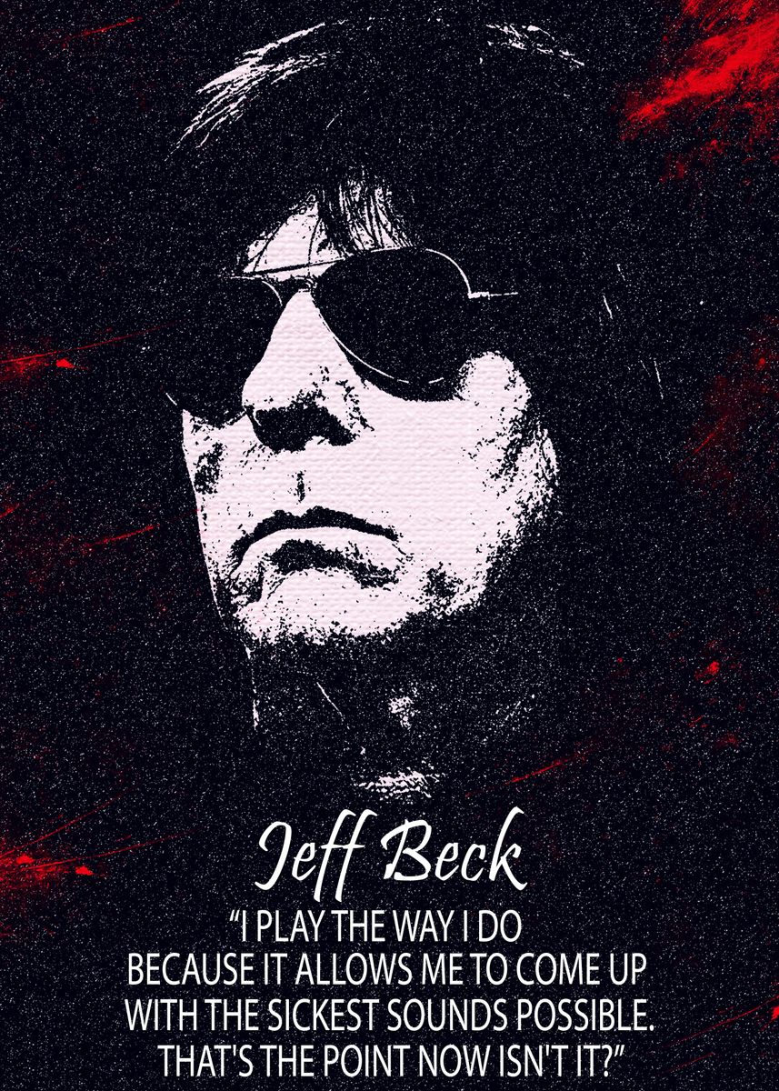 'Jeff Beck' Poster by TI KI | Displate