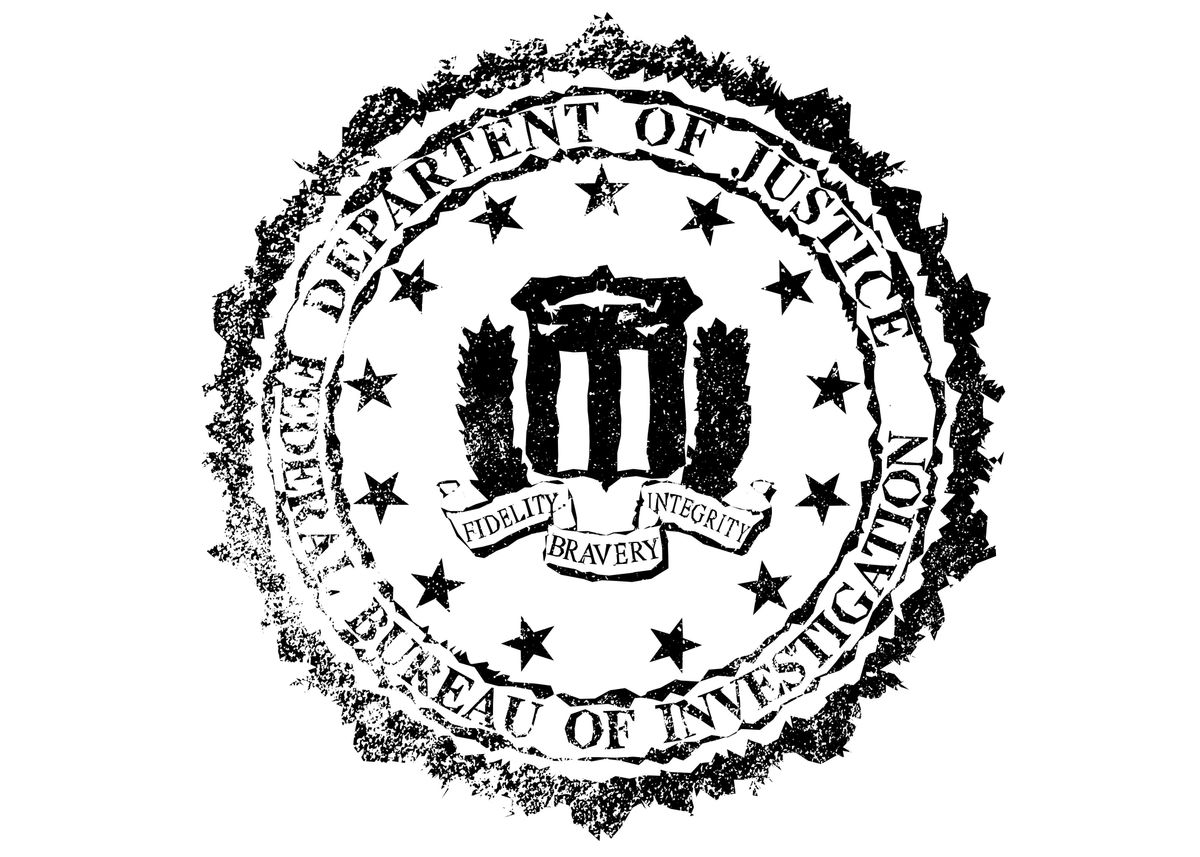 'FBI Rubber Stamp' Poster by HomeStead Digital | Displate