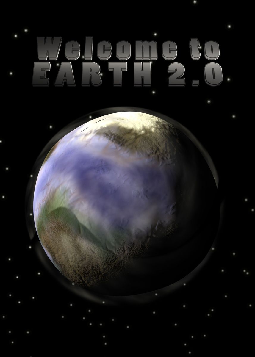 'Welcom to new Earth' Poster, picture, metal print, paint by Italo ...