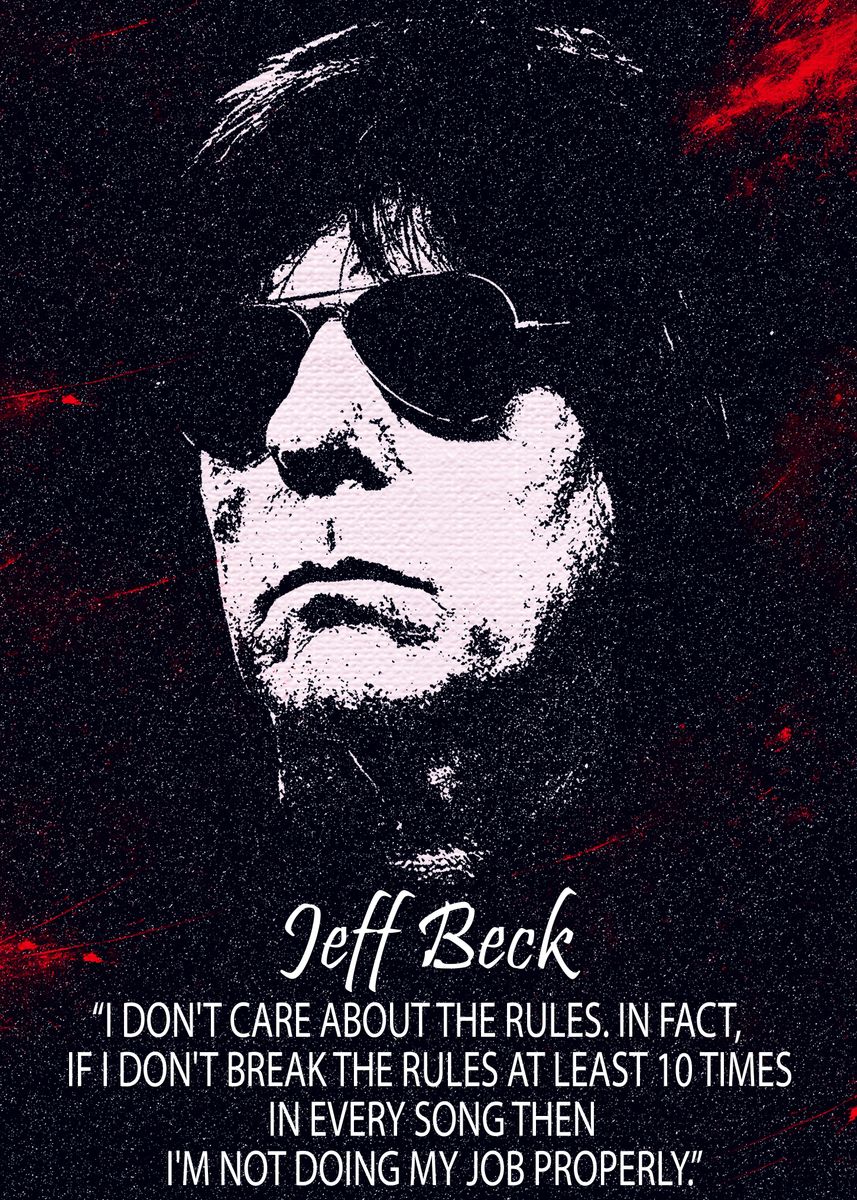 'Jeff Beck' Poster by TI KI | Displate