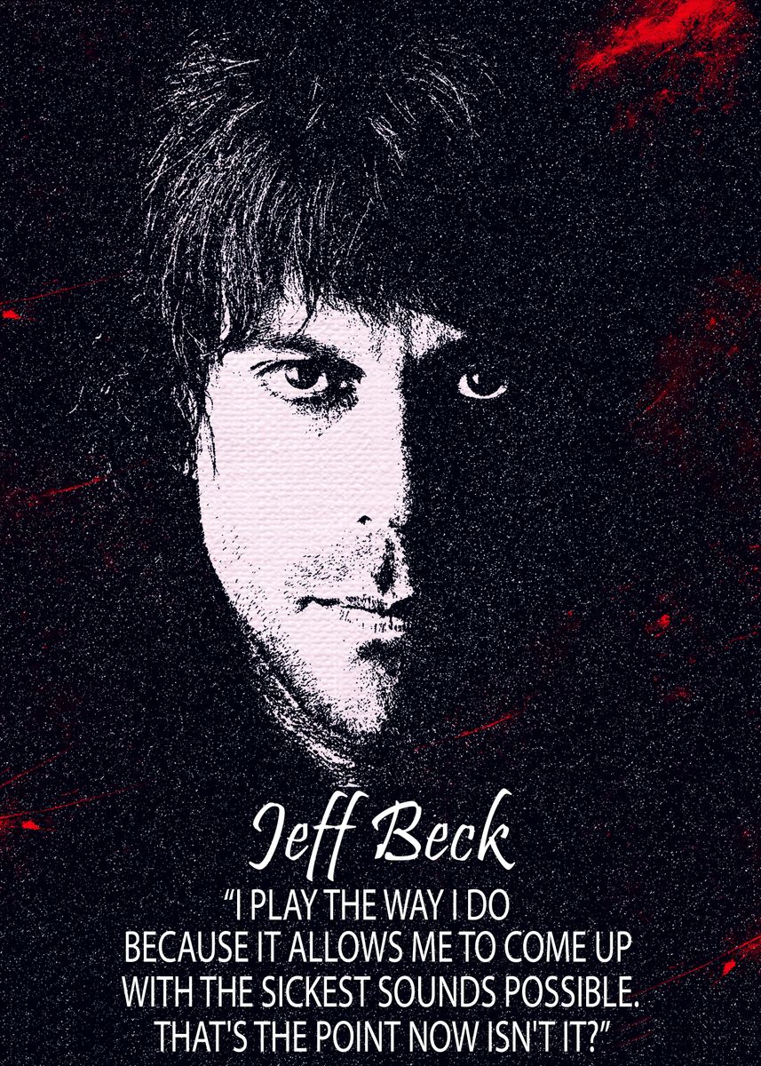 'Jeff Beck' Poster by TI KI | Displate