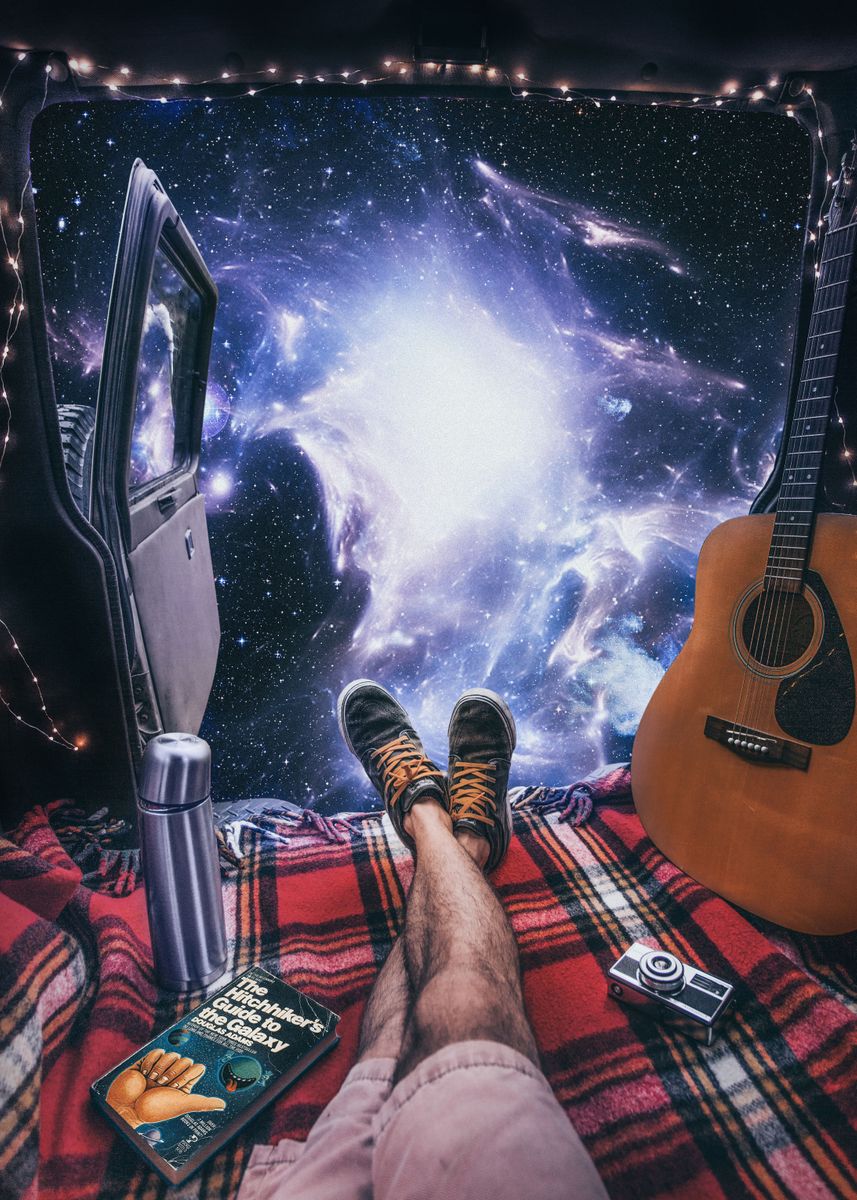 'Space Camping' Poster by Oleg S... | Displate