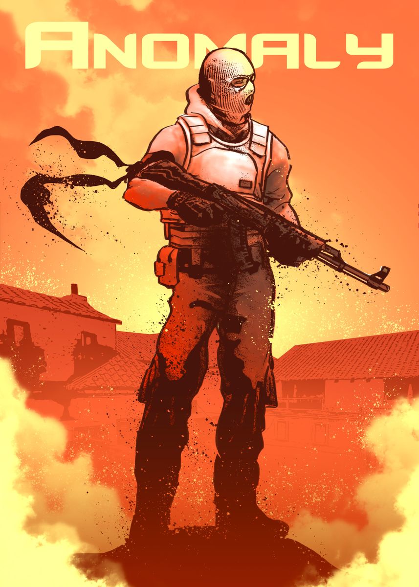 'Anomaly Red CSGO' Poster, picture, metal print, paint by Anomaly | Displate